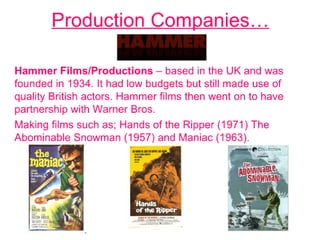 Horror film studios | PDF