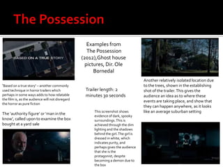Horror film trailer analysis | PPTX