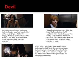 Horror film trailer analysis | PPTX