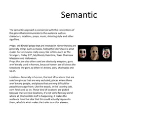 Horror genre | PPTX | Horror | Genres