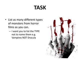 Horror genre | PPT