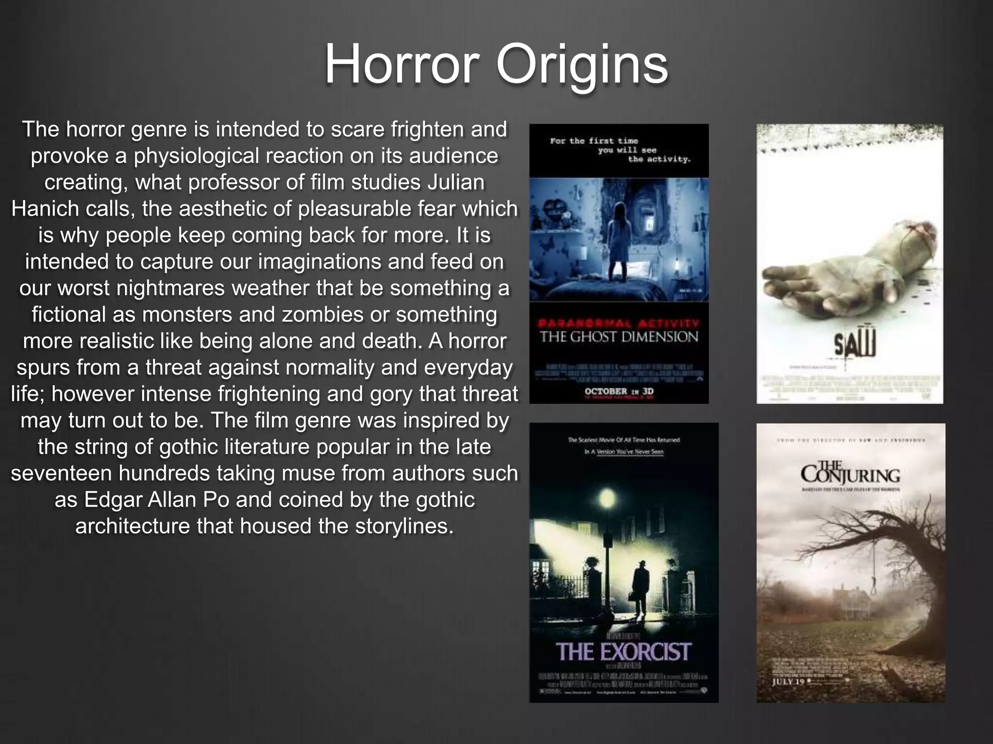 Horror genre | PPTX