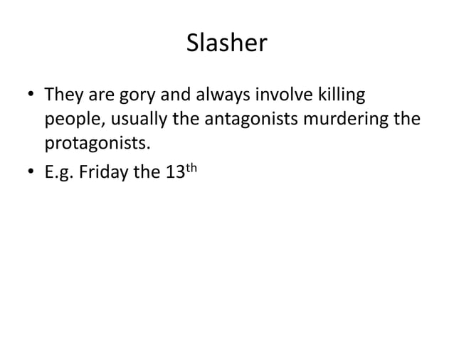 Horror genre assignment 3 | PPT