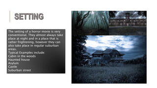 Horror genre chart | PPTX | Horror | Genres