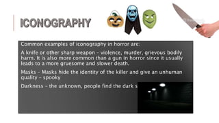 Horror genre chart | PPTX | Horror | Genres