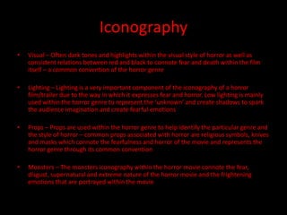 Horror Genre Conventions | PPT