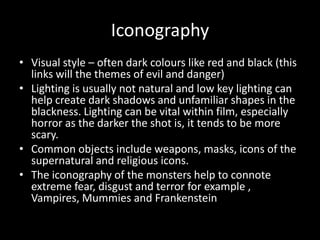Horror Genre Conventions | PPTX | Video Production | Content Production