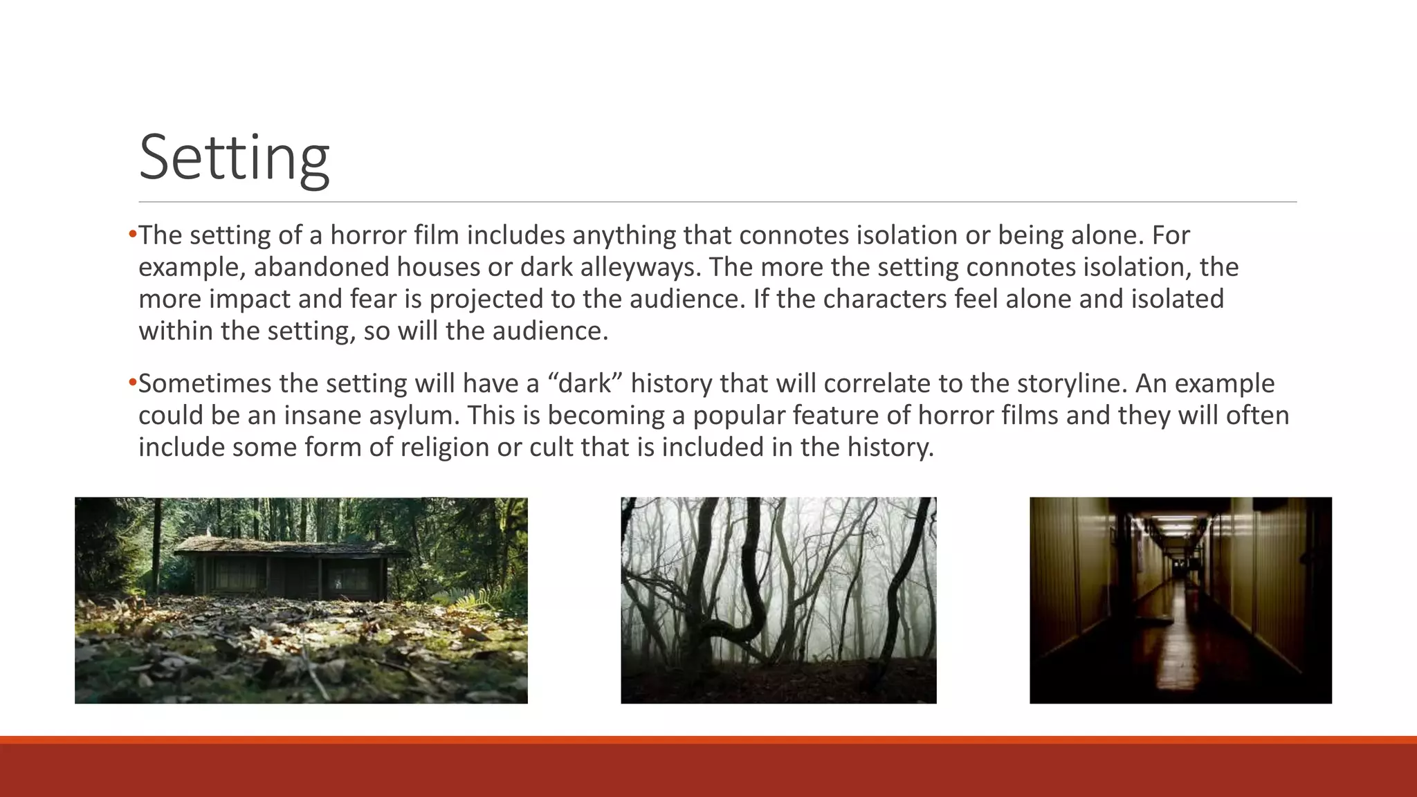 Horror genre conventions | PPTX | Video Production | Content Production