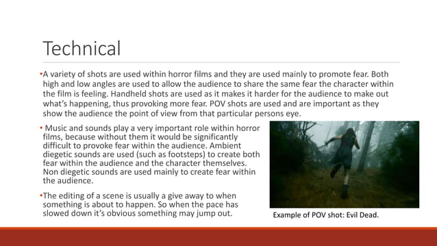 Horror genre conventions | PPTX | Video Production | Content Production