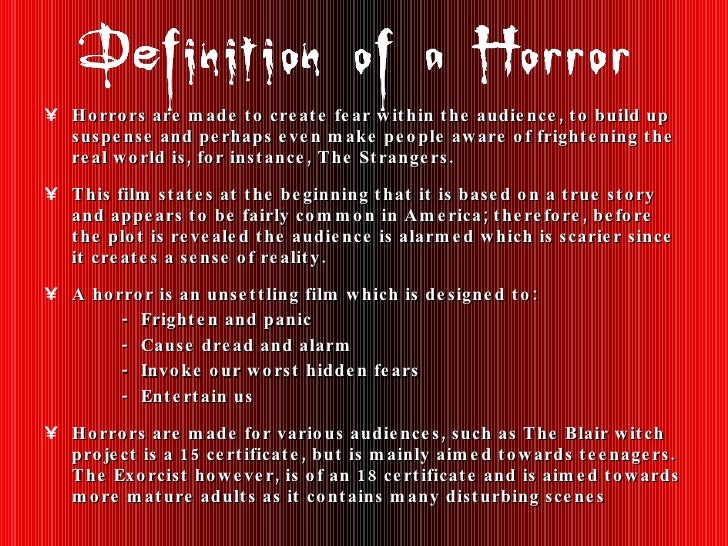 Horror genre powerpoint