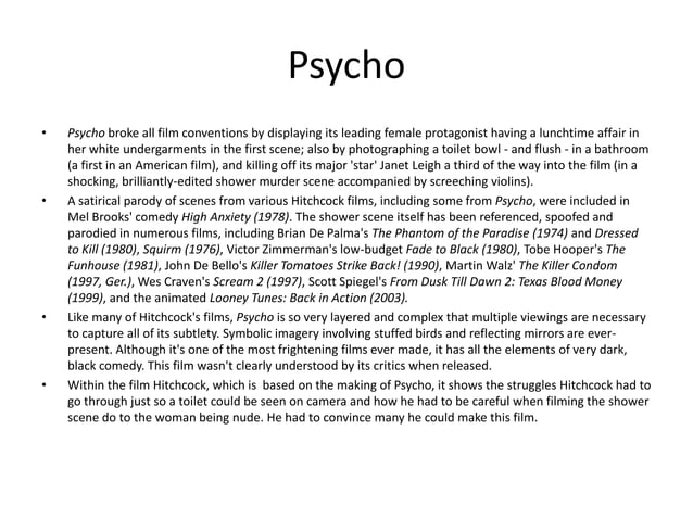 Horror genre powerpoint | PPTX | Video Production | Content Production