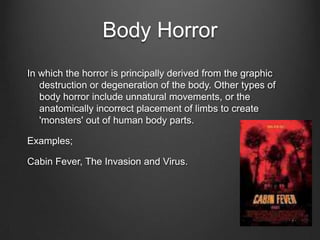 Horror genre presentation | PPTX