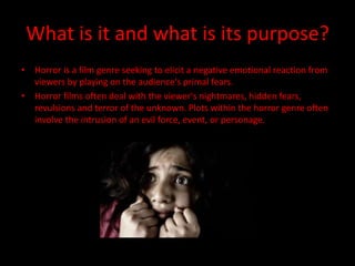 Horror genre presentation | PPTX