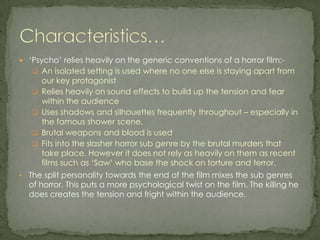 Horror genre research | PPT