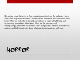 Horror genre research | PPT