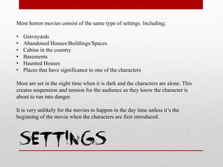 Horror genre research | PPT