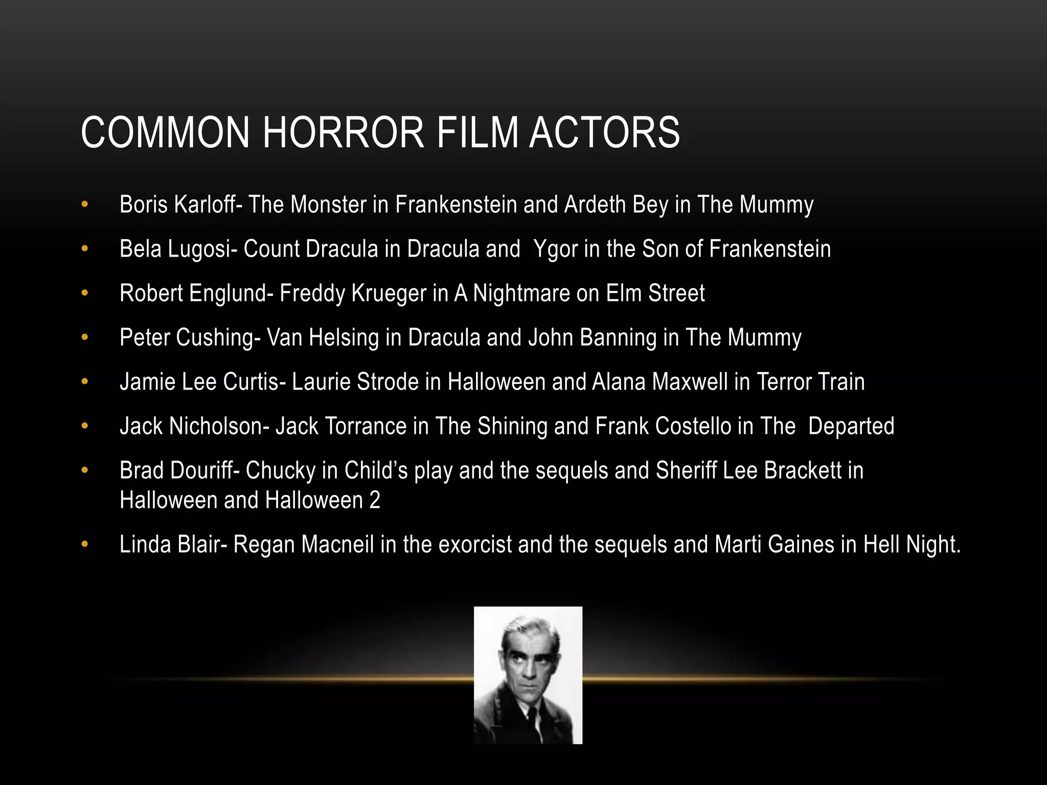 Horror genre research | PPT