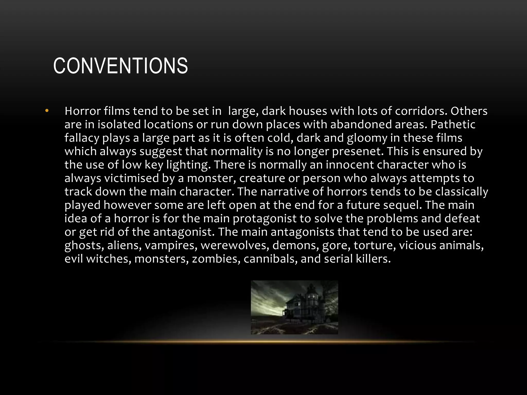 Horror genre research | PPT