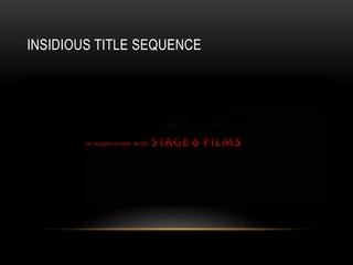 Horror genre research | PPT