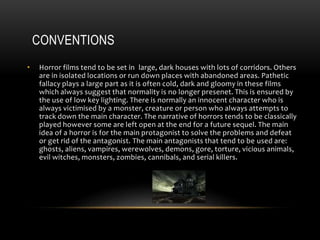 Horror genre research | PPT