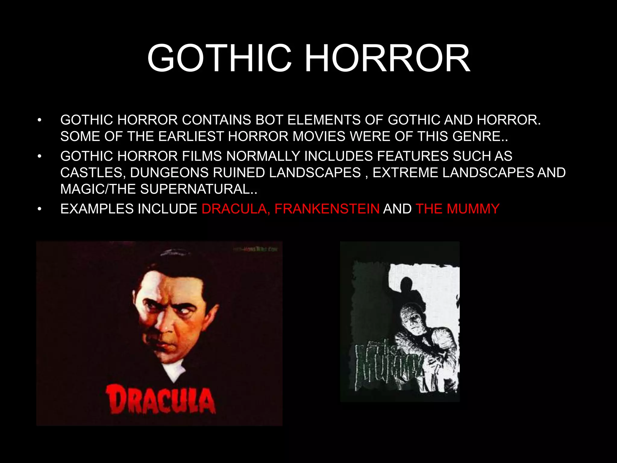 Horror genres | PPT