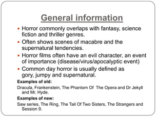 Horror history | PPT
