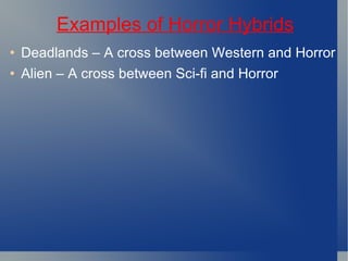 Horror Hybrids | PPT