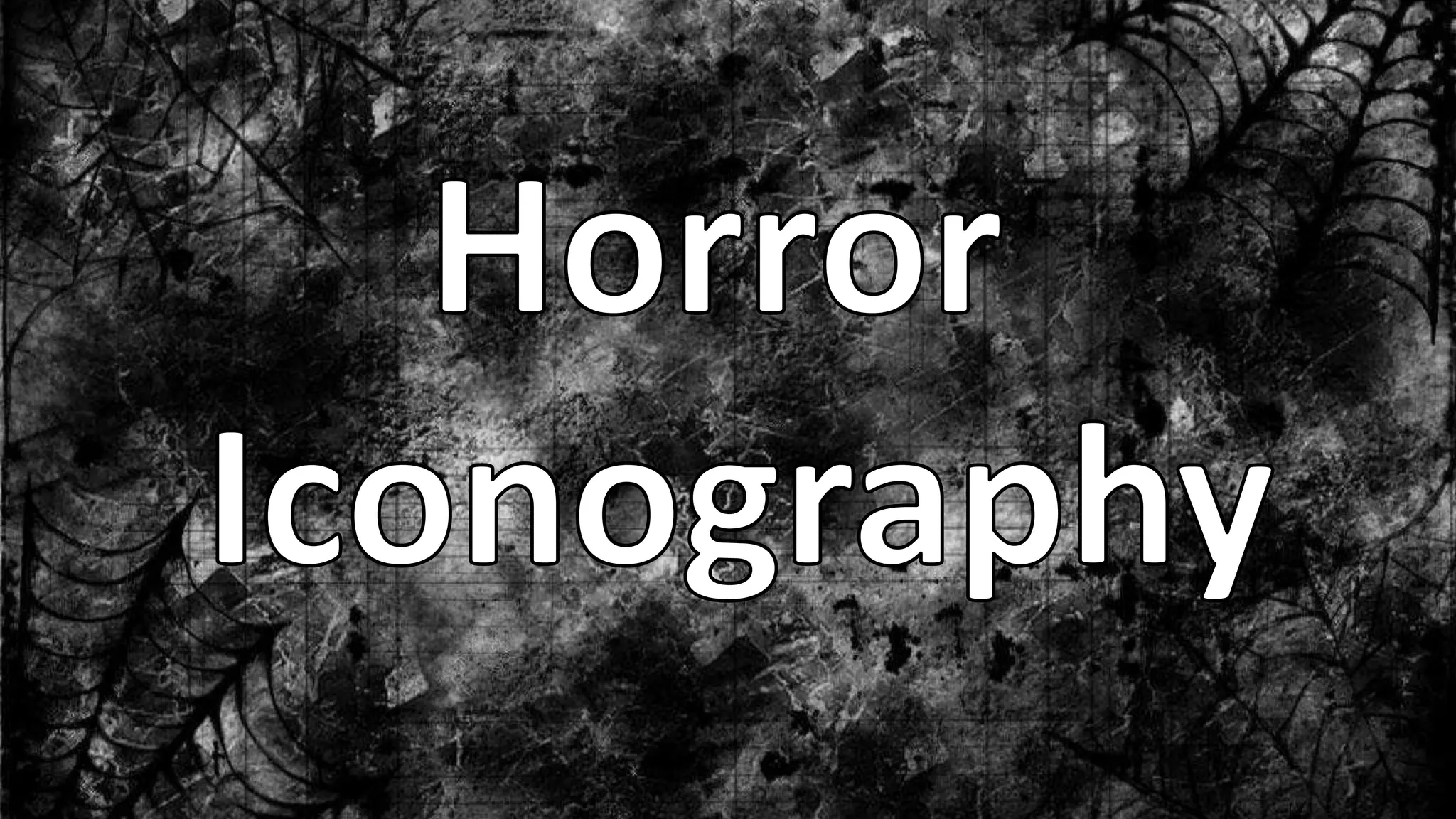 Horror iconography presentation | PPTX