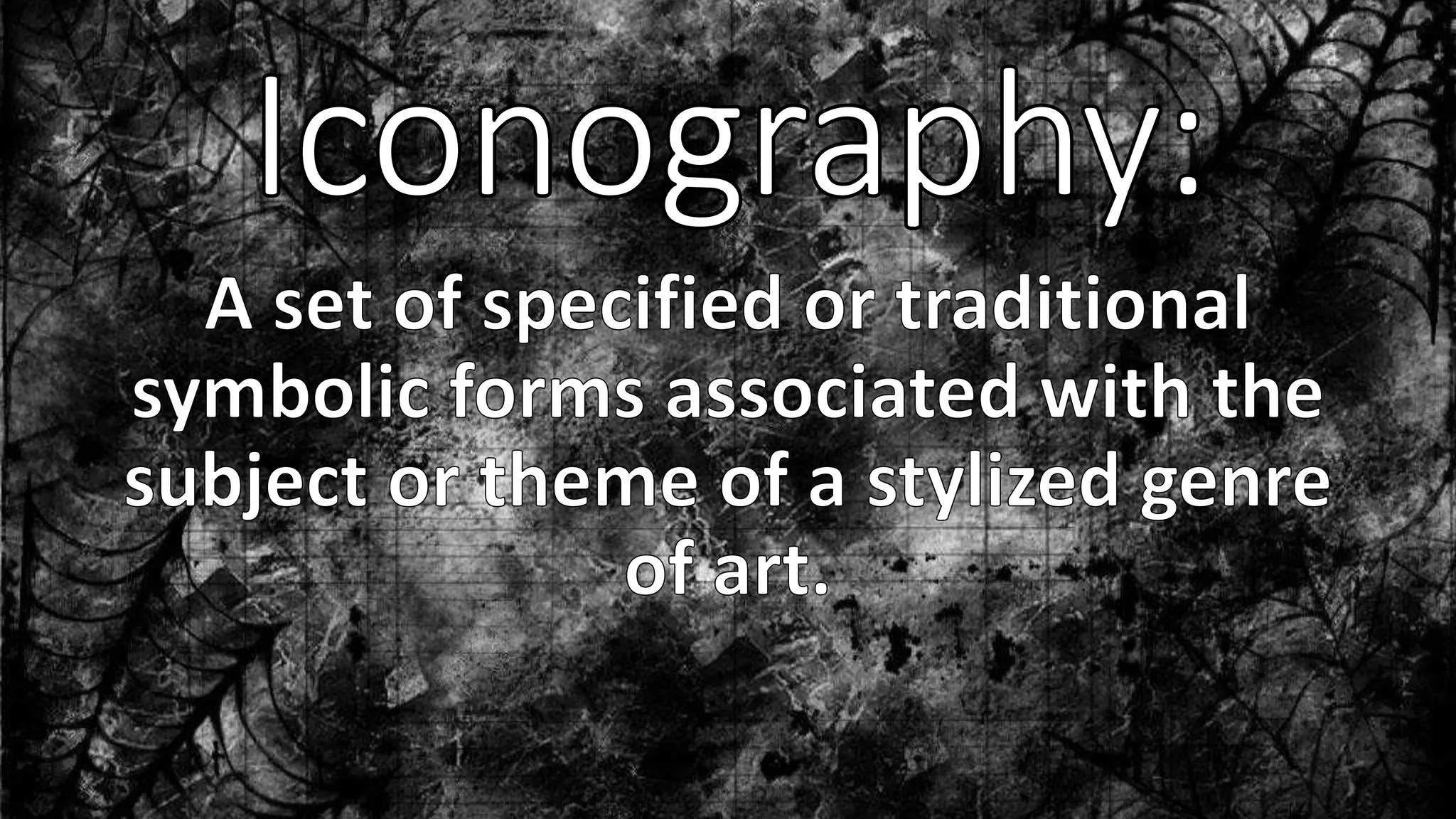 Horror iconography presentation | PPTX