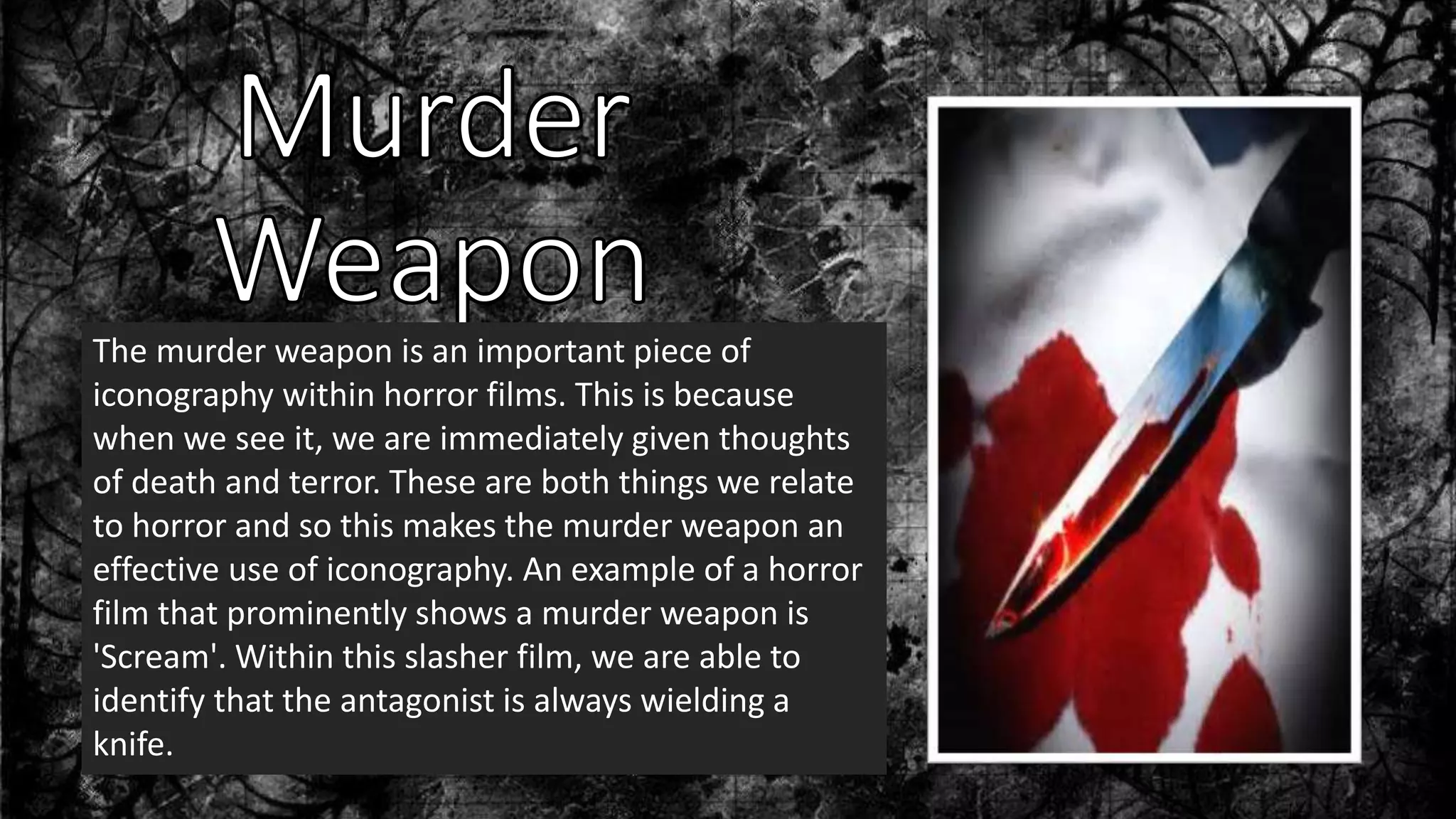 Horror iconography presentation | PPTX
