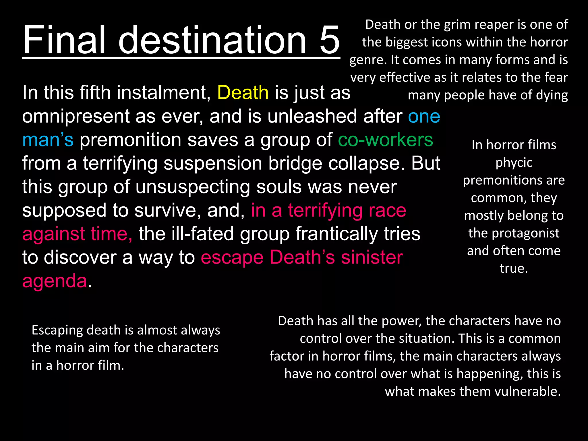 Horror key concepts | PPTX | Adoption and Fostering | Parenting