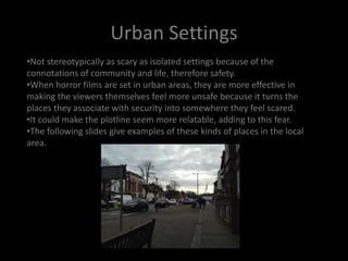 Horror Location Shot Types | PPT