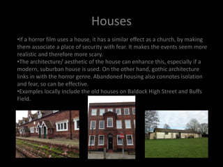 Horror Location Shot Types | PPT