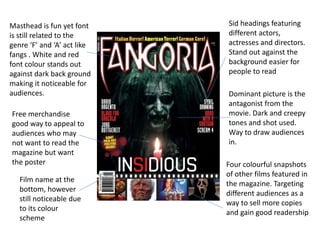 Horror magazine analysis | PPTX