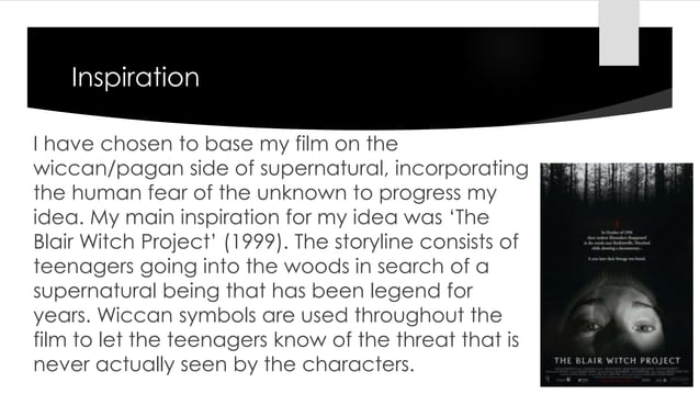 Horror movie pitch | PPT