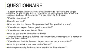 Horror Movie Pitch | PPT