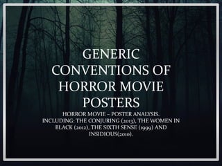 Horror movie poster analysis | PPT