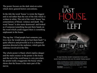 Horror movie poster analysis | PPTX
