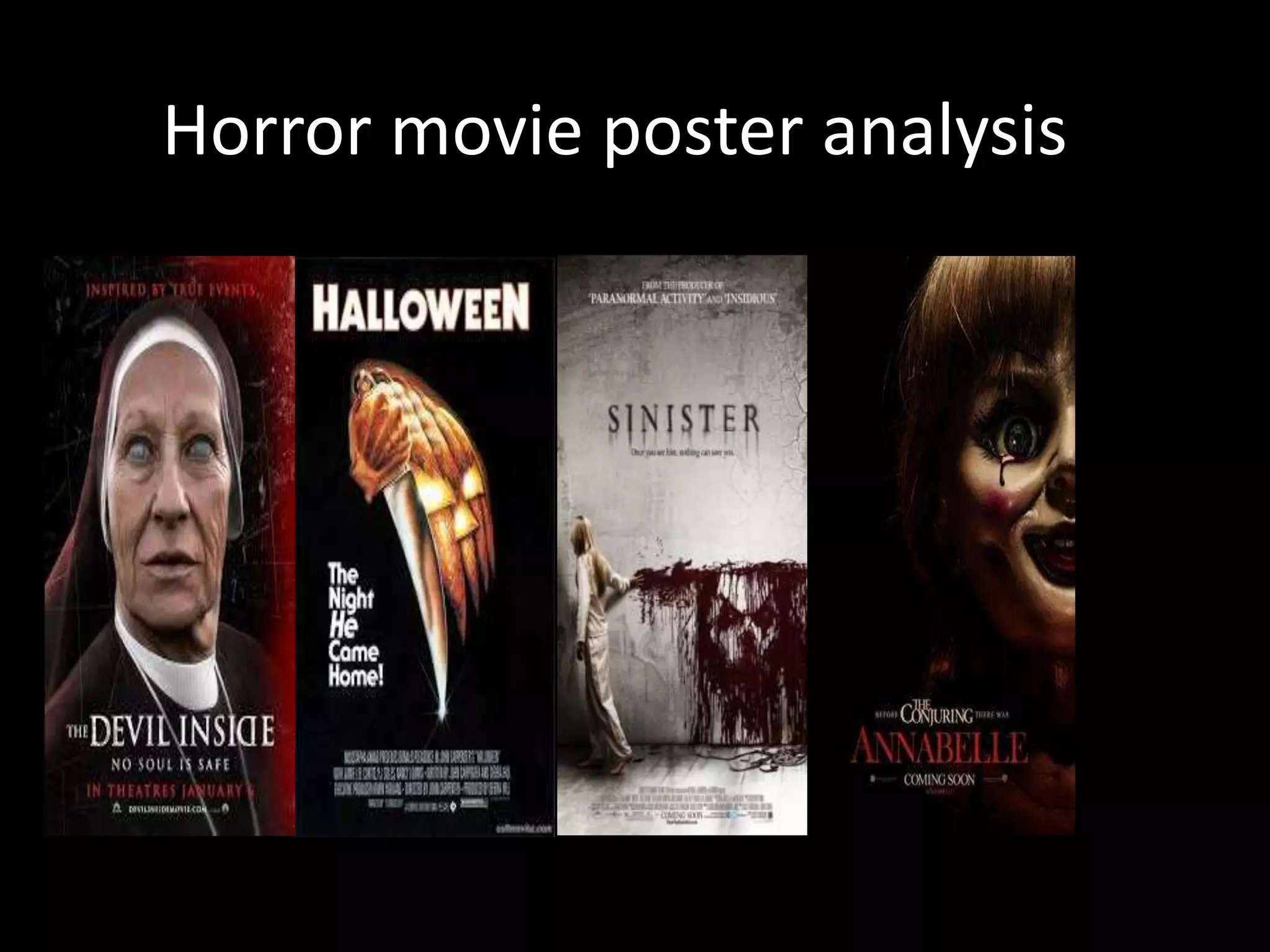 Horror movie poster analysis | PPTX