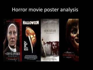 Horror movie poster analysis | PPTX