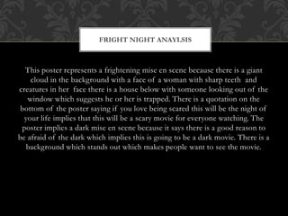 Horror movie poster analysis | PPTX