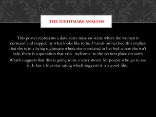 Horror movie poster analysis | PPTX