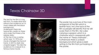 Horror movie poster research | PPT