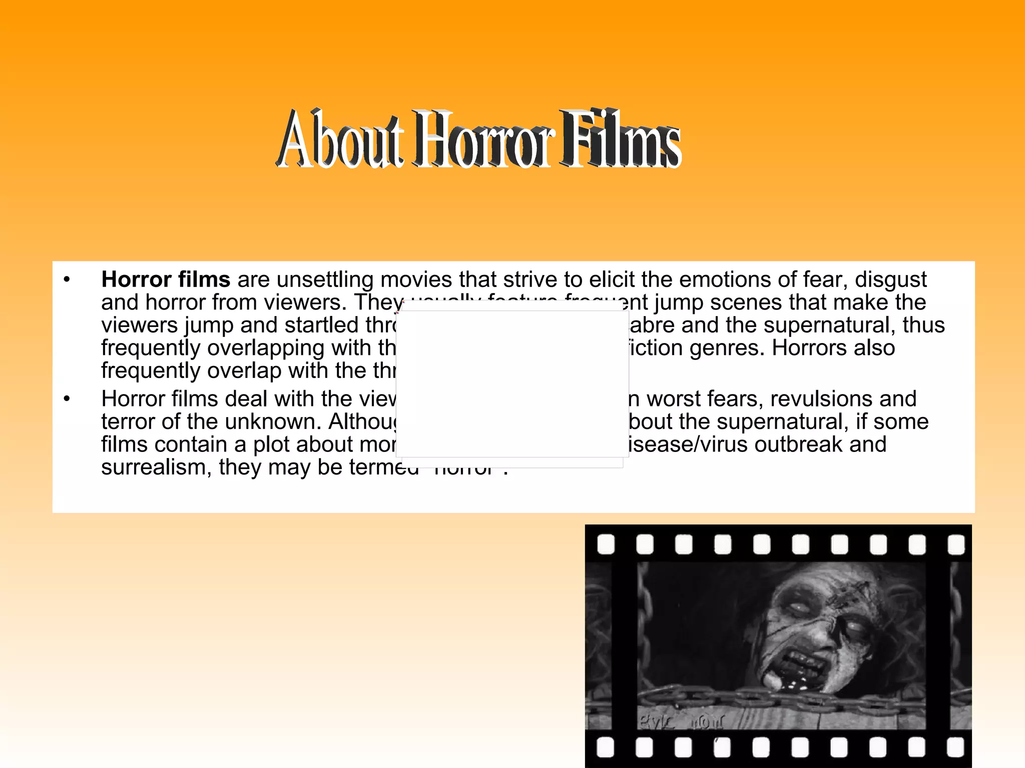 Horror movies | PPT