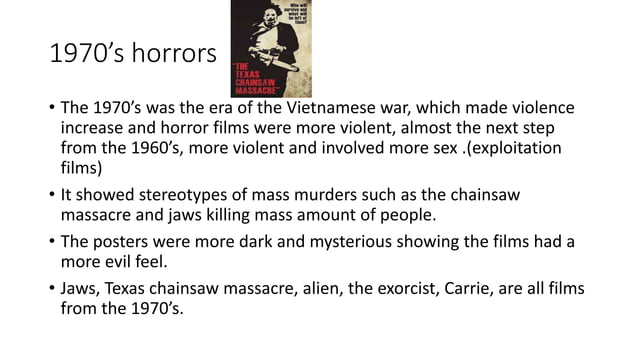 Horror movie Comparison | PPT