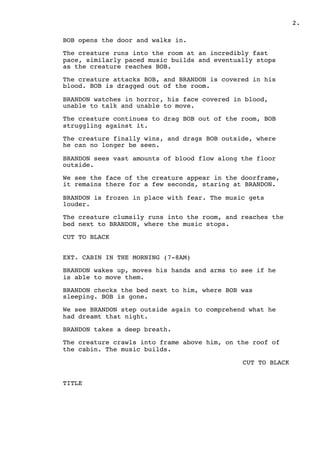 Horror movie script | PDF