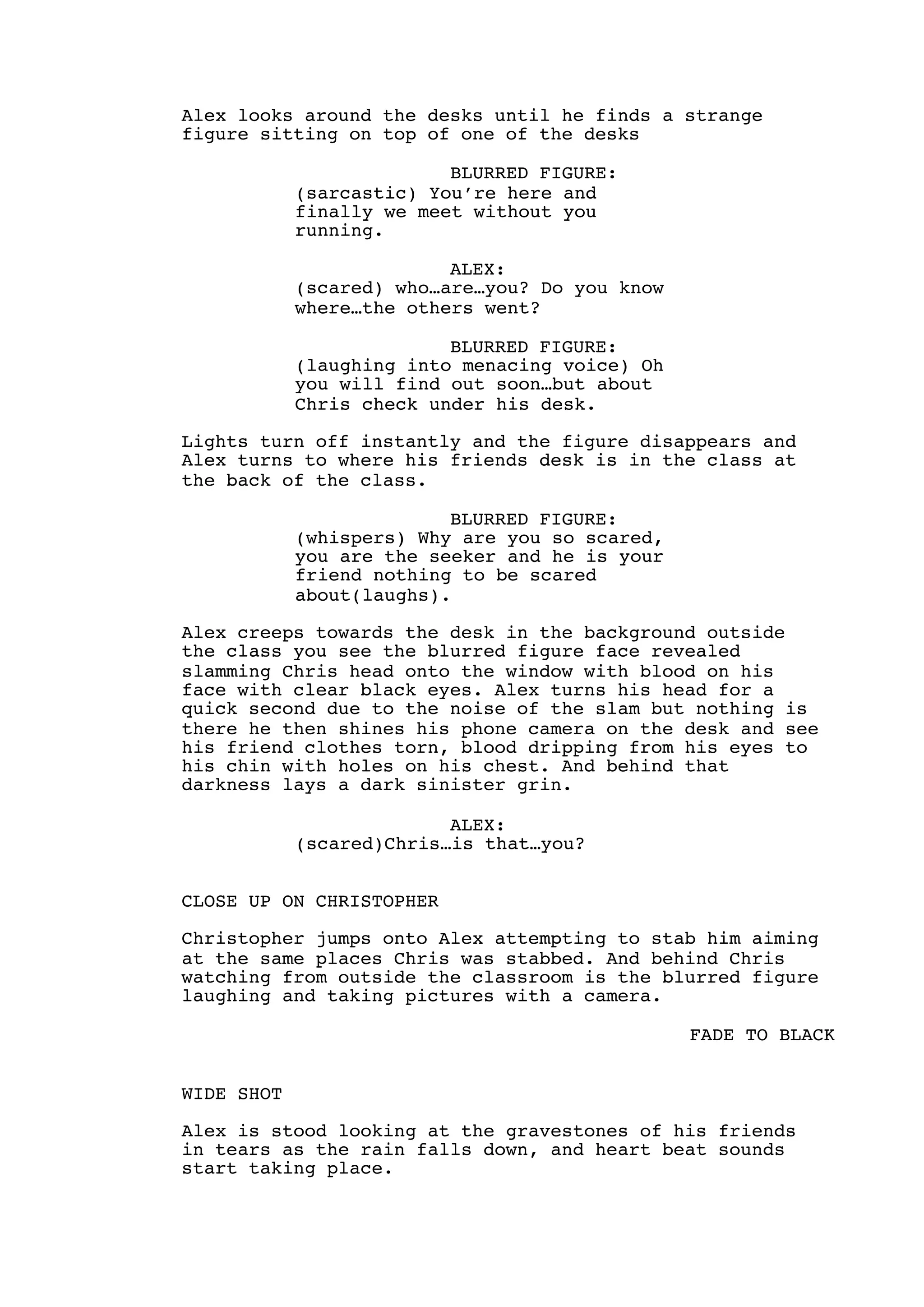 Horror movie script export | PDF