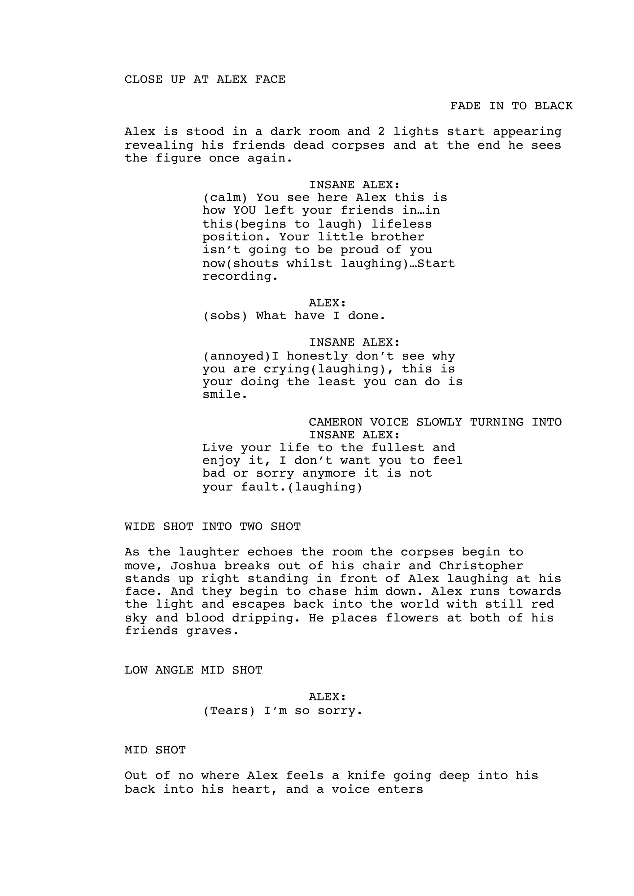 Horror movie script export | PDF