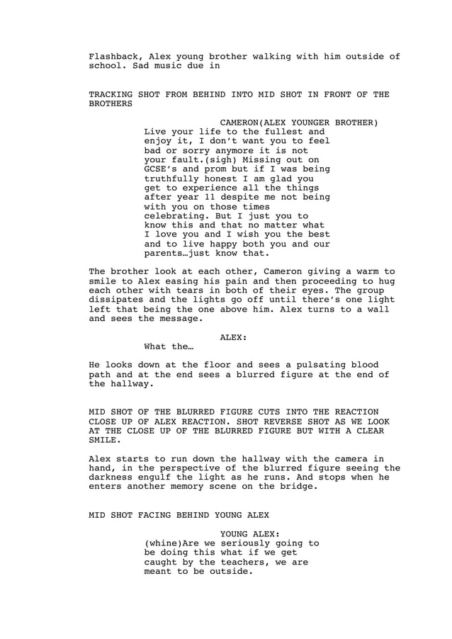 Horror movie script export | PDF