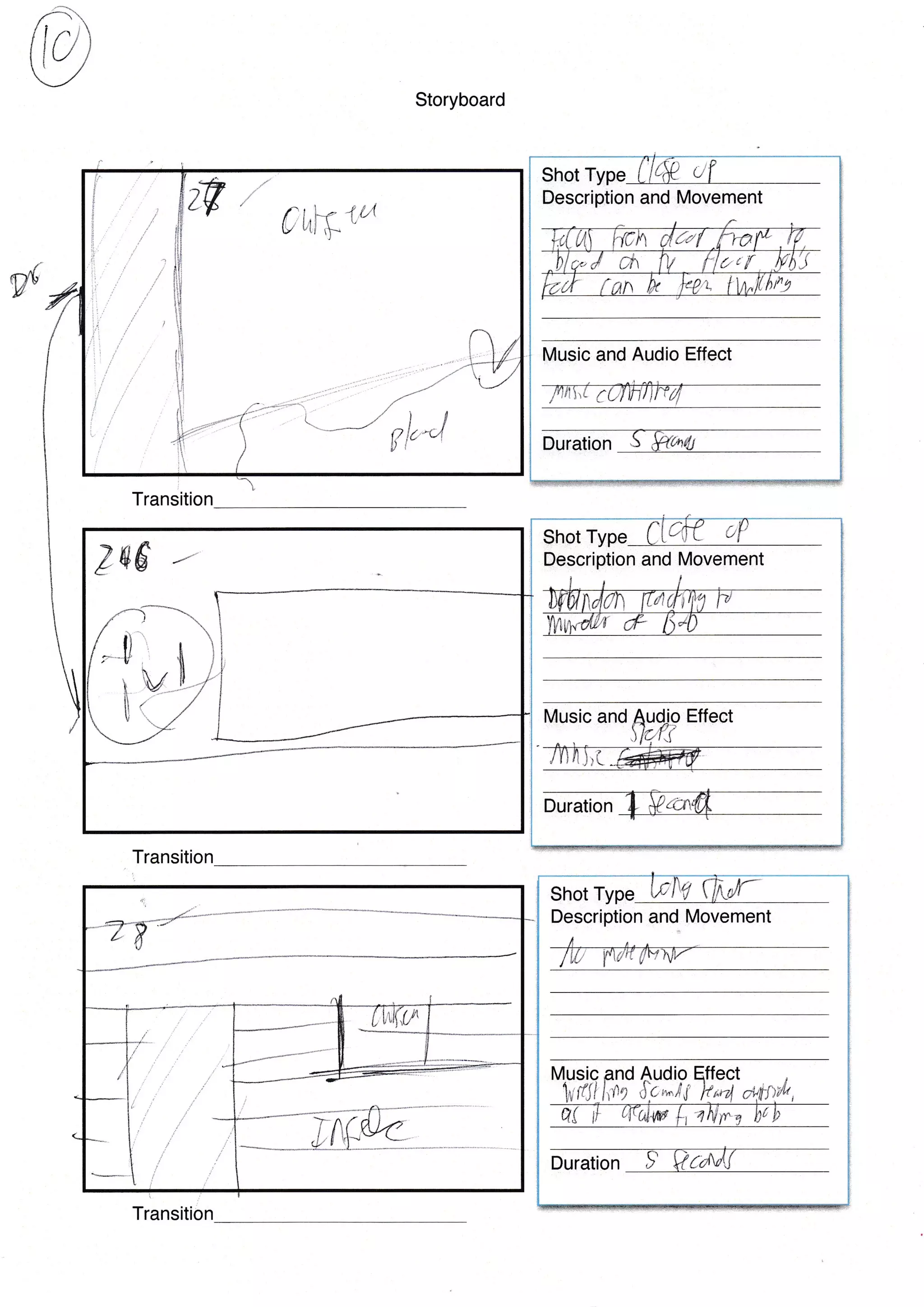 Horror Movie Storyboard | PDF
